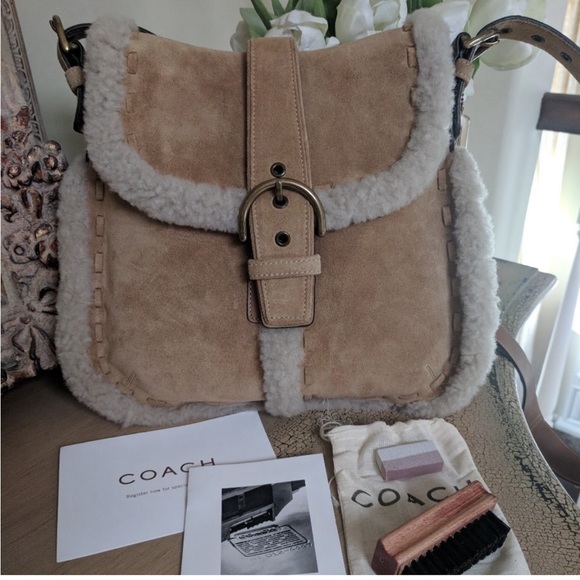 Coach | Bags | New Vintage Coach Shearlingsuede Crossbody | Poshmark